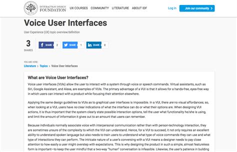 Voice User Interfaces Interaction Design Foundation Doctoolhub