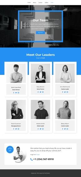 120 team page css templates nicepage