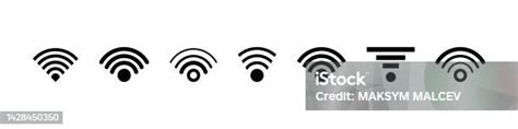 무선 및 와이파이 아이콘 Wifi 신호 기호입니다 인터넷 연결 원격 인터넷 액세스 수집 흰색 배경에 고립 된 벡터 0명에 대한 스톡 벡터 아트 및 기타 이미지 Istock