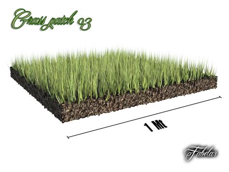 Circular Grass Patch V1 Free 3d Model Obj Stl Free3d
