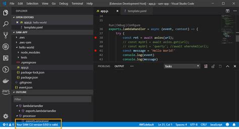 validate sam command gives no indication it is successful · issue 248
