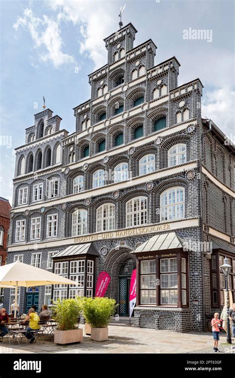 brick building renaissance building from 1548 ihk square am sande lueneburg lower saxony
