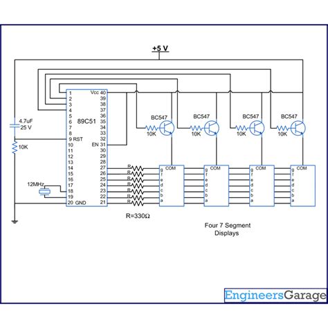 Digital Clock Using 8051 Microcontroller ~ Electronics Projects