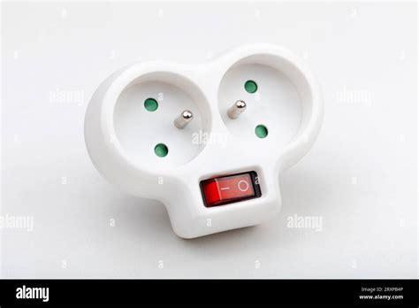 Double Eu European Electric Socket Extension Plug With Two Socket