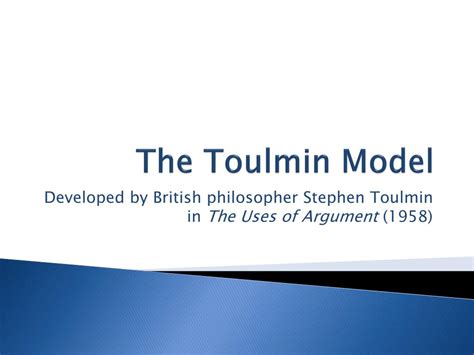 Ppt The Toulmin Model Powerpoint Presentation Free Download Id2455351 Ppt The Toulmin Model Powerpoint Presentation Free Download Id2455351