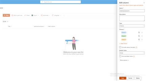 Sharepoint Online List Choice Column Selection Not Being Saved Microsoft Qanda