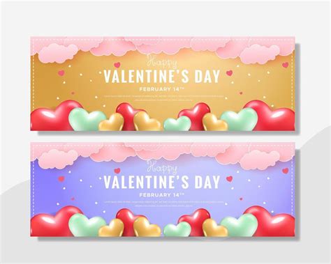 Valentine S Day Decoration For Web Banner Invitation For Card Two