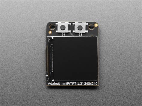 Adafruit Mini Pitft 13 240x240 Tft Add On For Raspberry Pi St7789