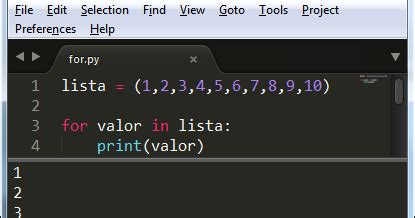 Programación tecnología y seguridad Ciclo For en Python