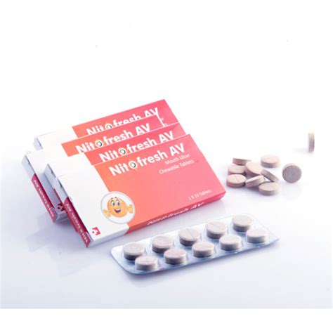 NITOFRESH AV Mouth Ulcer Tablet Herbal Form INTRA LIFE