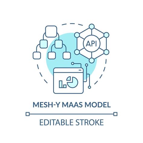 Mesh Y Maas Model Turquoise Concept Icon Mobility As Service Model
