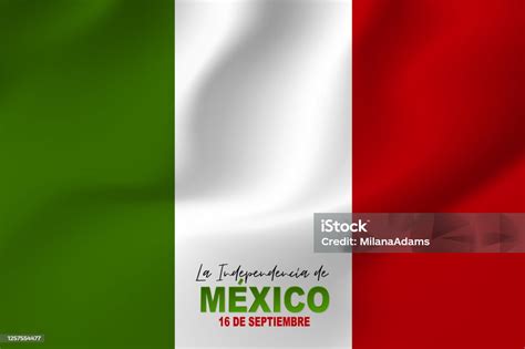 멕시코 독립기념일 9월 16일 국경일 애국 디자인 개념 녹색 흰색 빨간색 멕시코 국기 벡터 그림입니다 0명에 대한 스톡 벡터 아트 및 기타 이미지 Istock