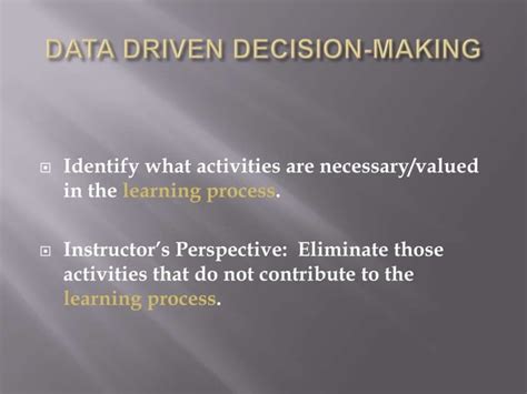 Data Driven Decision Making Presentation Pptx