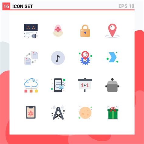 16 Thematic Vector Flat Colors And Editable Symbols Of Service Customer