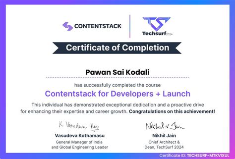 Pawan Sai Kodali On Linkedin Contentstack Certification
