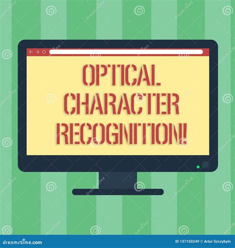 Handwriting Text Optical Character Recognition Concept Meaning The Identification Of Printed