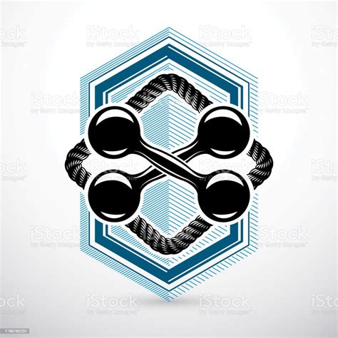 아령 벡터 일러스트 피트니스 및 건강한 라이프 스타일과 피트니스 운동을위한 크로스 핏 스포츠 장비 Championship에 대한