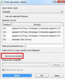 Mapinfo How Do I Save Topology Errors In QGIS Geographic
