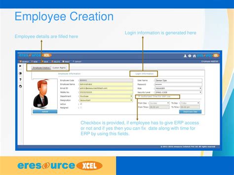 Ppt Eresource Xcel Erp Erp For Manufaturing Indusrty Admin Module Powerpoint Presentation