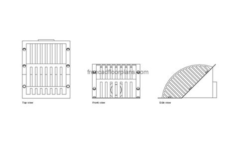 Scupper Drain Free Cad Drawings