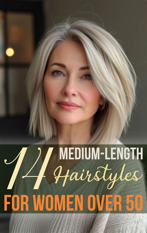 14 Medium Length Hairstyles For Women Over 50