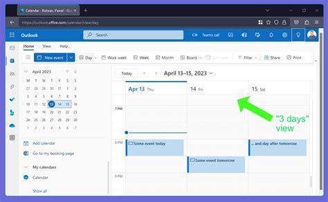 Outlook Calendar Show The Next 3 Days Tim Taurit