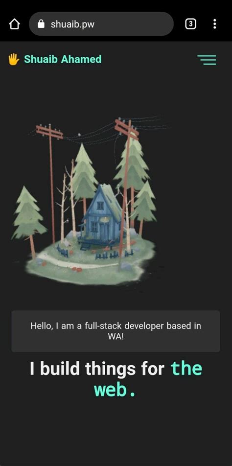 shuaib ahamed on linkedin my first portfolio website always wanted to make a portfolio with a 3d…