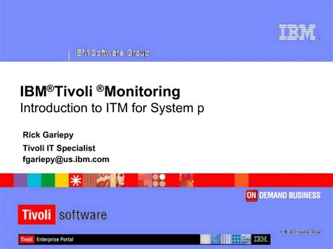 PPT IBM Tivoli Monitoring Introduction To ITM For System P PowerPoint Presentation ID 777949