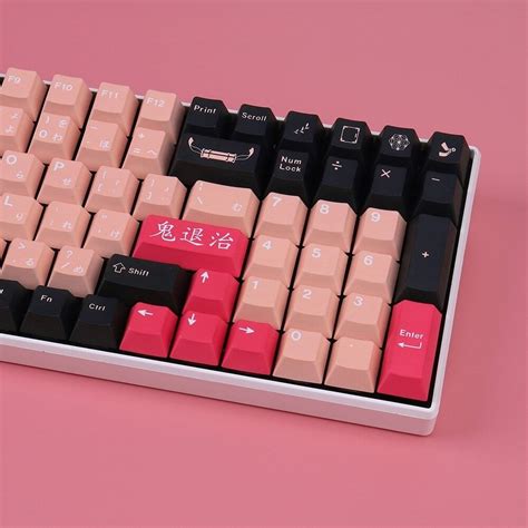Demon Slayer Demon Girl Keycaps Set Gmk Clone Keysium