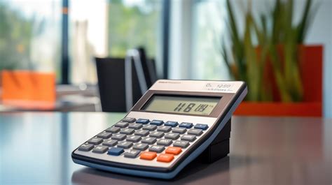 Digital Office Calculator Premium Ai Generated Image