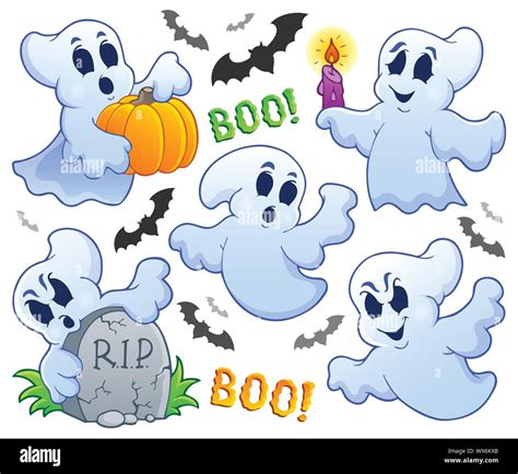 Ghost Theme Image 9 Stock Vector Image Art Alamy