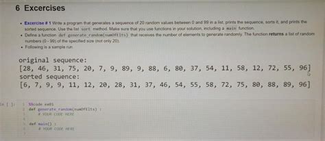 Solved 6 Excercises • Excercise 1 Write A Program That