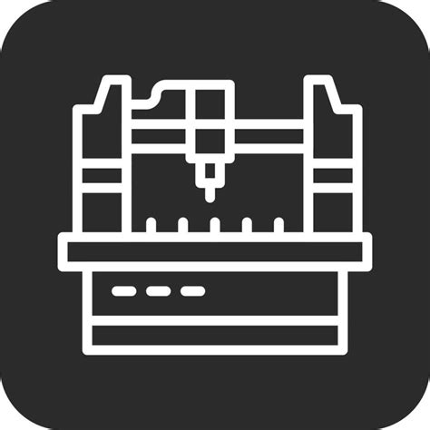 Cnc Machine Vector Icon Vector Art At Vecteezy