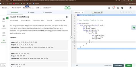 Day2 Dsachallenge Geeksforgeeks Arrays Problemsolving Aditi Tiwari