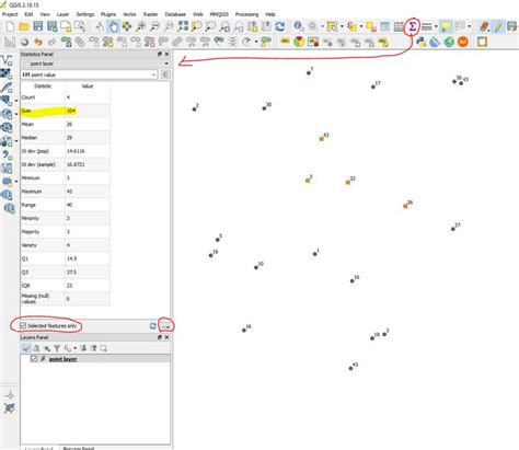 Sum Values In A Field For Selected Features Qgis Geographic