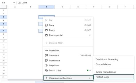 Lock Cells In Google Sheets Definition Examples How To Lock