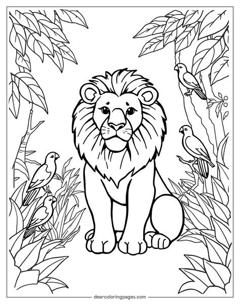 사자 색칠공부 23개의 무료 인쇄 가능한 생성 디자인