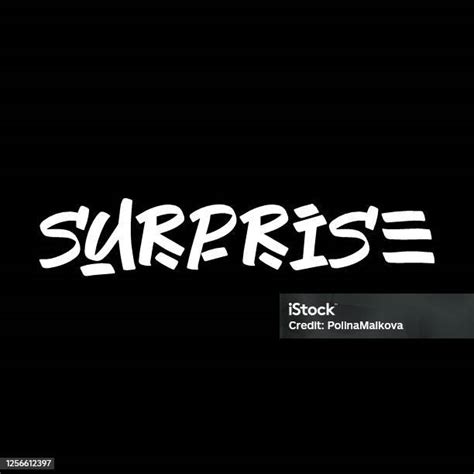 서프라이즈 브러쉬 페인트 손 그린 글자 검은 배경에 인사말 카드 오버레이 포스터 용 디자인 템플릿 감사합니다에 대한 스톡 벡터 아트 및 기타 이미지 Istock