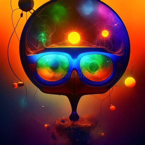 Robotwith Phones Connected By Beams On The Surface Of The Earth Abstract Vision Generative Ai