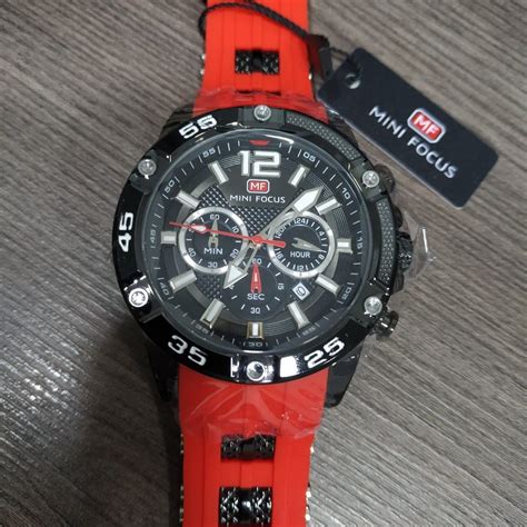Reloj Deportivo Mini Focus 0349 Rubro Negro Para Hombre Salealtoque