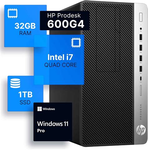 Amazon Com Hp Prodesk G Tower Desktop Computer Intel I Gb Ddr Ram Tb