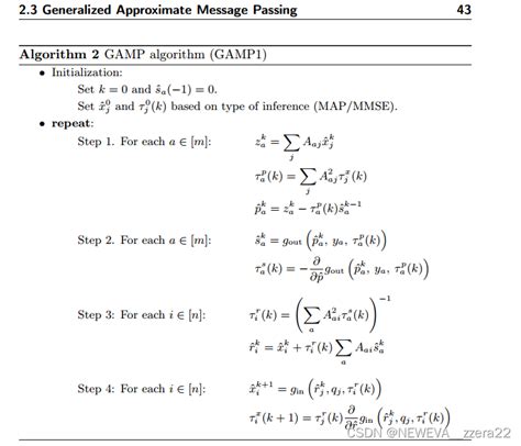 广义近似消息传递（gamp Mmse Sbl） Csdn博客