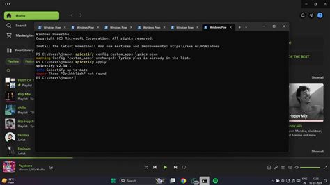 spicetify showing error theme dribbblish not found even when not