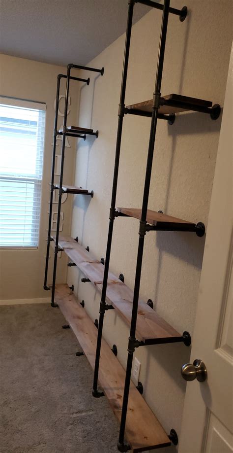 Floating Pipe Shelving