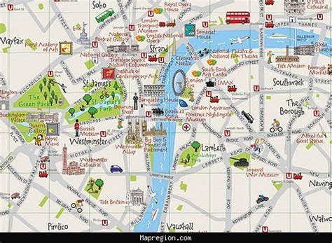 Map Of London Landmarks London Guided Tours Discover Iconic