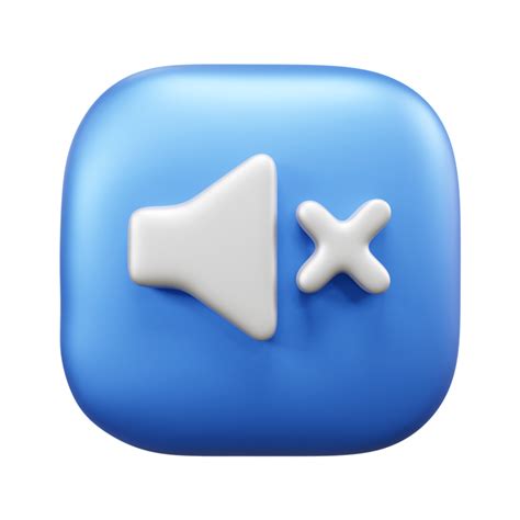 Mute 3d Illustration Icon Or Audio Mute 3d Icon Illustration Or Audio