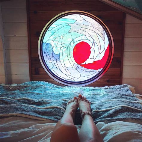 A Mystical Cresting Wave Window In A Bedroom For Beauty And Massive Curb Appeal