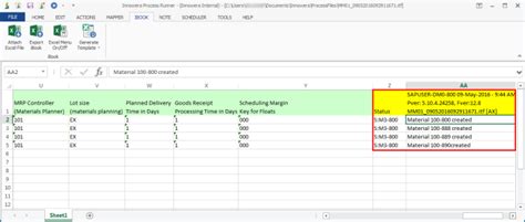 Mm01 Create Material Process Runner