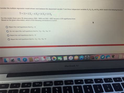 solved consider the multiple regression model shown next