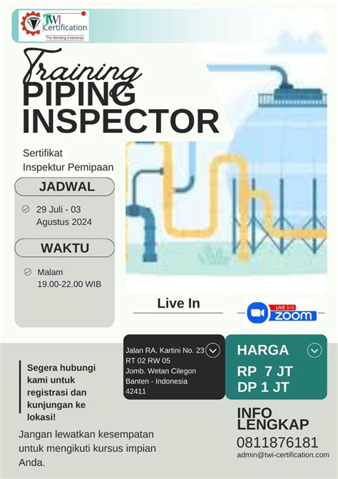 Pipeline Inspector Twi Certification Indonesia